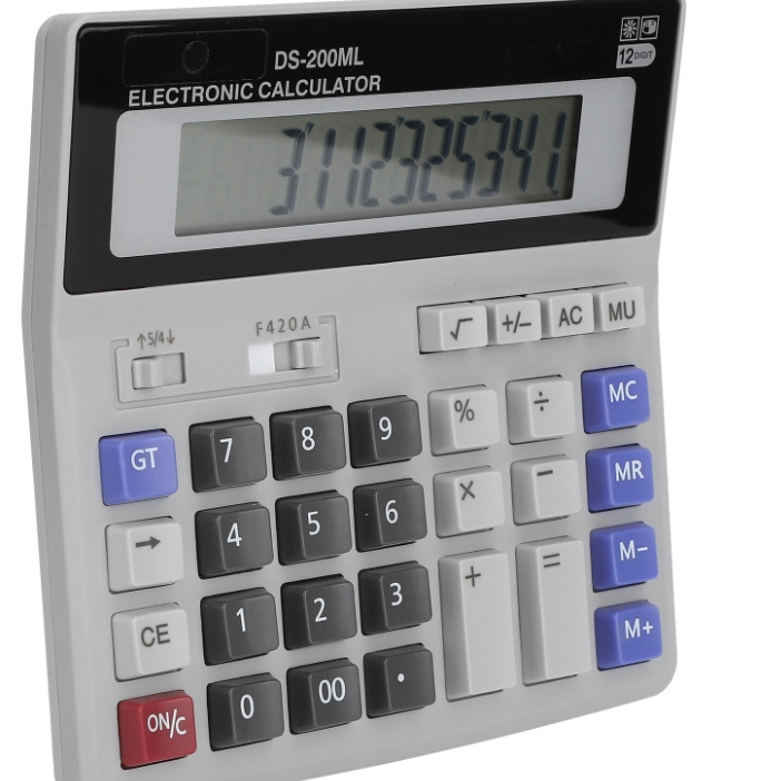 12 digits two way power calculator Electronic solar calculator desk ...