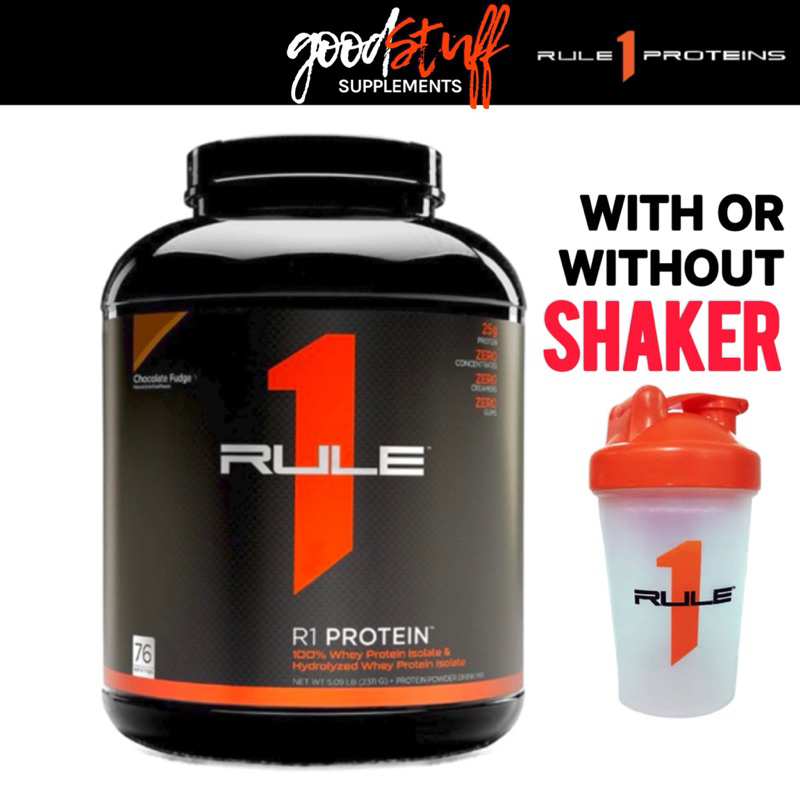 Rule 1 R1 Protein 100% Pure Whey Isolate & Hydrolysate | 5lbs | Shopee ...