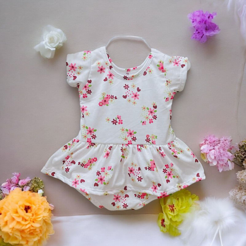 Newborn/Infant Baby Girl mini dress w/ bloomer set baby girl terno 0 ...