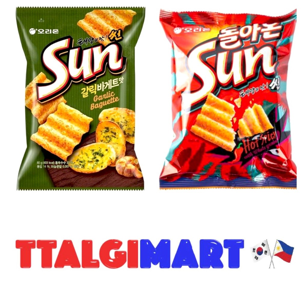ORION SUN HOT SPICY 80G / SUN HOT GARLIC BAGUETTE 80G | Shopee Philippines