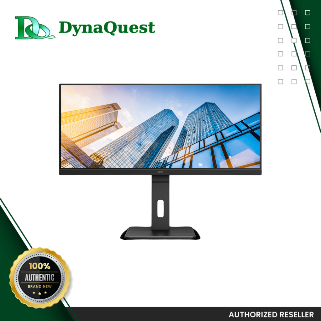 AOC U34P2C 34" IPS 75Hz WQHD 3440×1440 4ms USBC Adaptive Sync Gaming ...