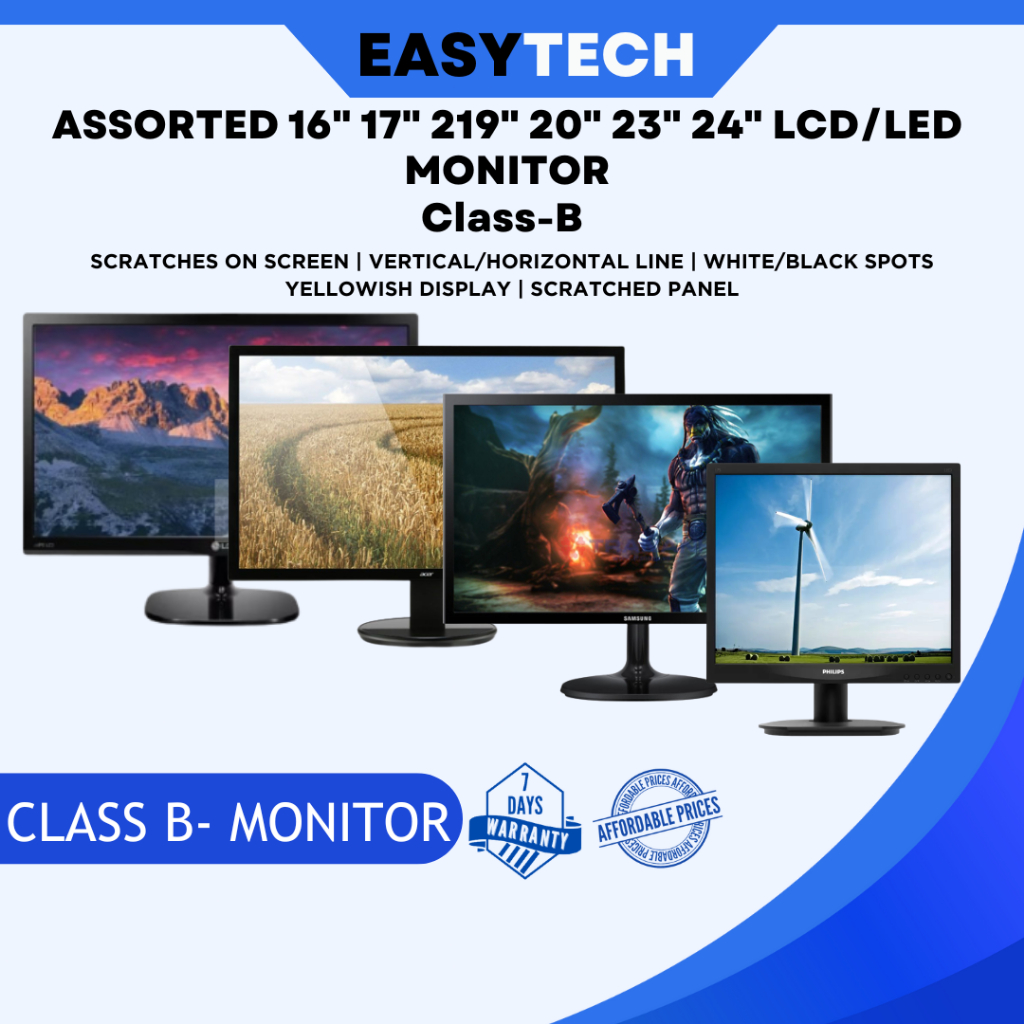 EASYTECH | Class-B 16" 17" 19" 20" 22" 23" 24" ASSORTED BRAND Square ...