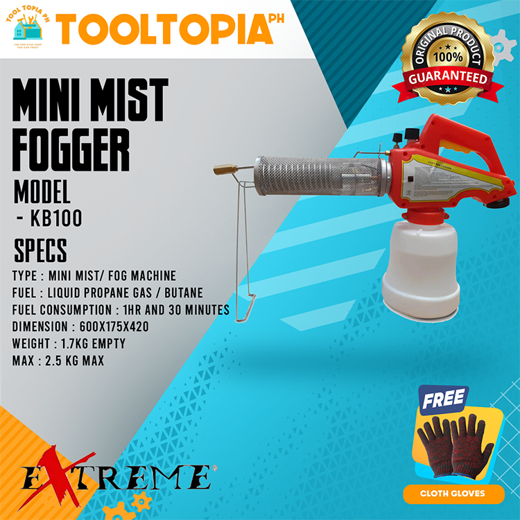 EXTREME MINI MIST FOGGER KB-100 HD & HIGH QUALITY + FREEBIES | Shopee ...