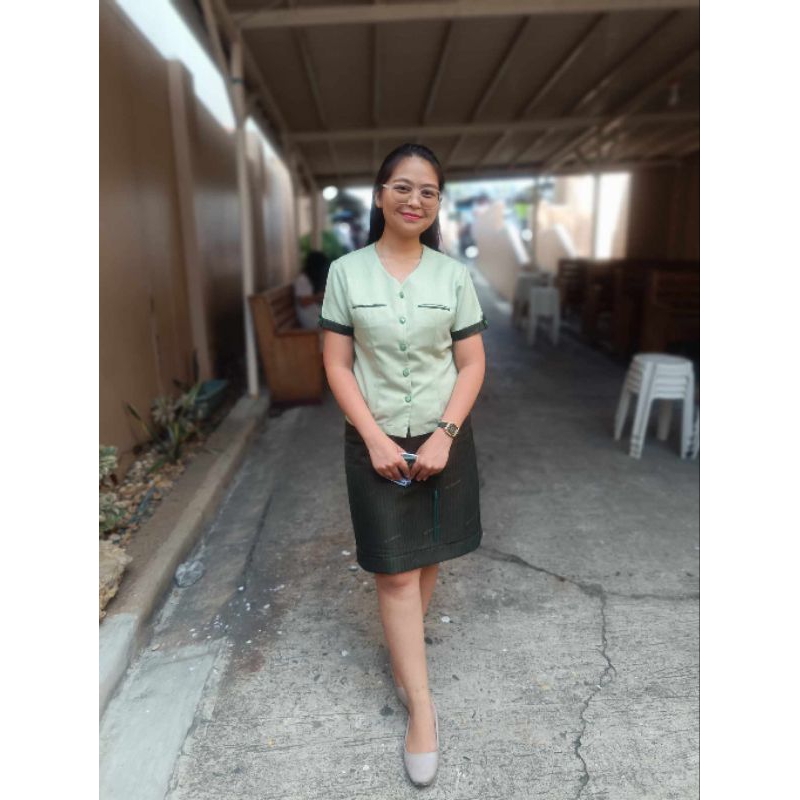 KALIHIM SKIRT AND BLOUSE SET UNIFORM INC WITH WATERMARK | Shopee ...