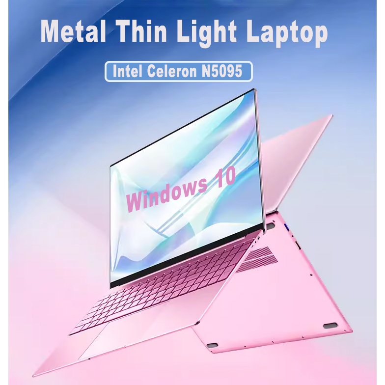 Women Laptop Office Gaming Notebook Pink 15.6" 11th Gen Intel Celeron ...