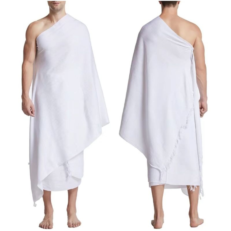 IHRAM for MEN (2sets towel) For HAJJ & Umrah (FREE SIZE) | Shopee ...