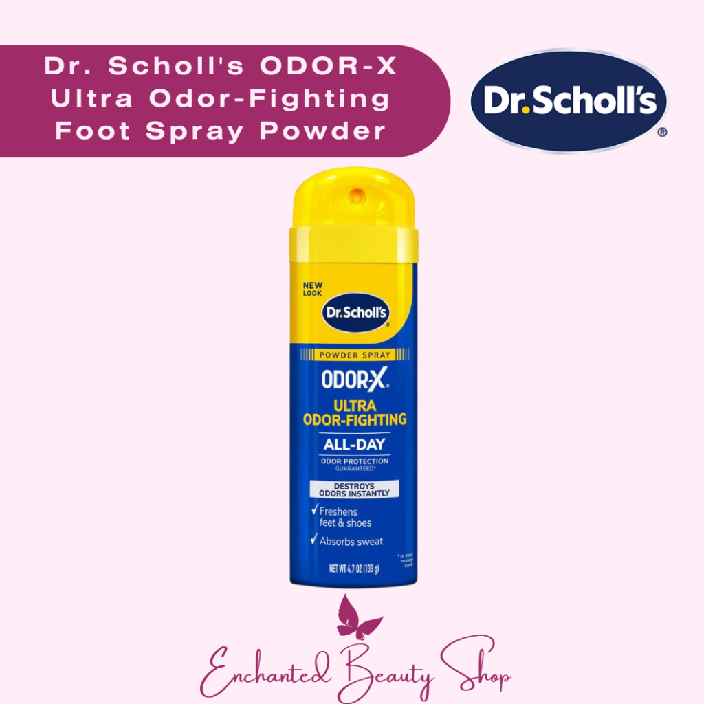 Dr. Scholl's ODOR-X Ultra Odor-Fighting Foot Spray Powder | Shopee ...