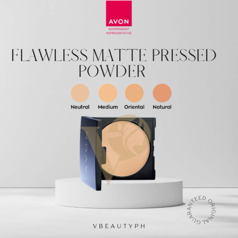 AVON Flawless True Matte Pressed Powder or Dual Powder Foundation 10g ...