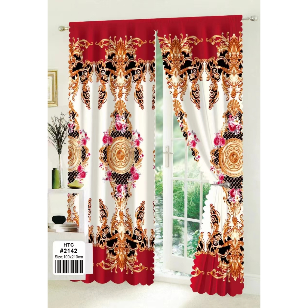 Elegance New Kurtina Curtina 100x210cm Design Curtain For Window Door ...