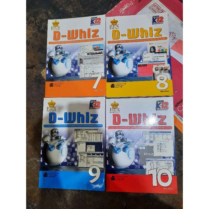 D-Whiz Computer books grade 7 8 9 10 Textbook and Teachers guide kto12 ...
