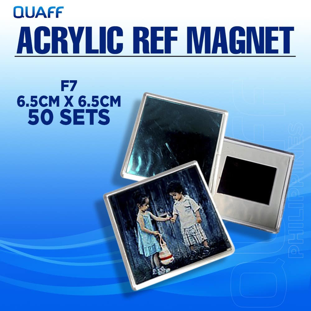 QUAFF Acrylic Magnet F7 Square Photo Insert Ref Magnet (50 sets per ...