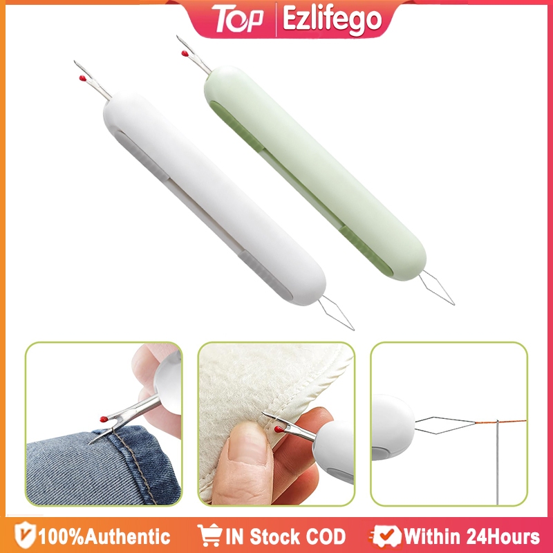2 in 1 Thread Seam Ripper and Threader Sewing Tool with Ergonomic ...