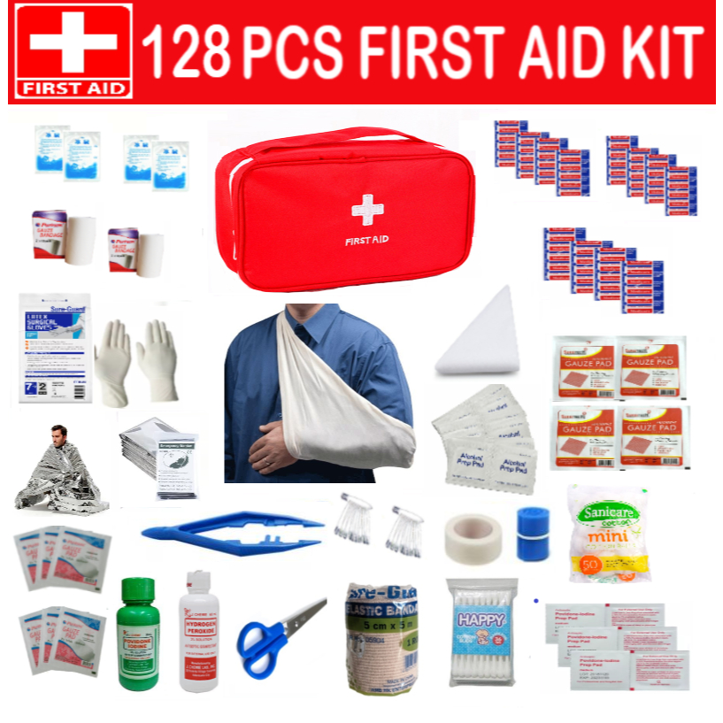 128 PIECES EMERGENCY FIRST AID KIT, MEDICAL KIT, MEDICAL SUPPLIES FOR ...