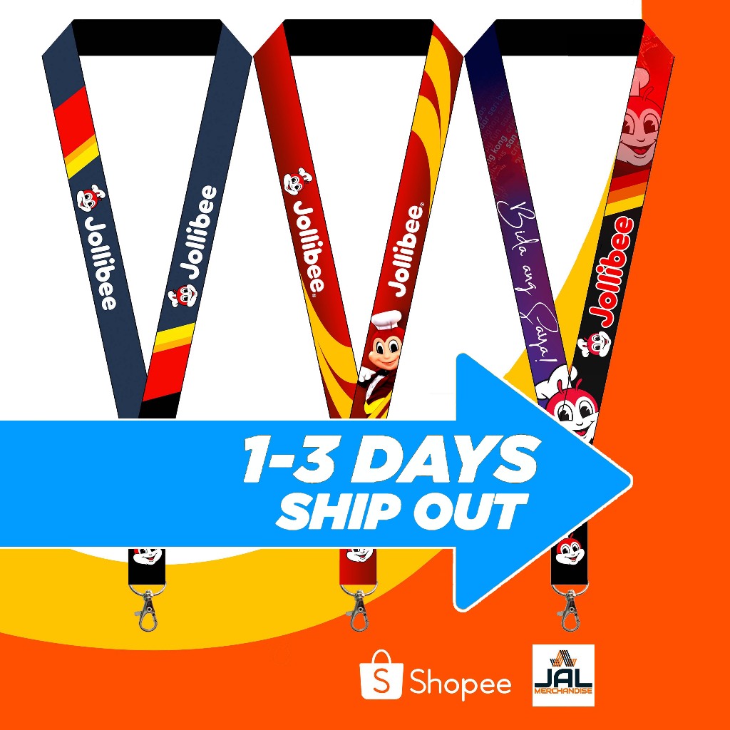 Jollibee ID lace / ID lanyard / ID sling | Shopee Philippines
