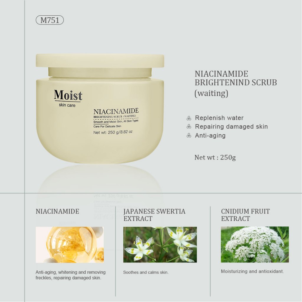 Moist Niacinamide Brightening Scrub (waiting) M751 Smooth and Moist ...