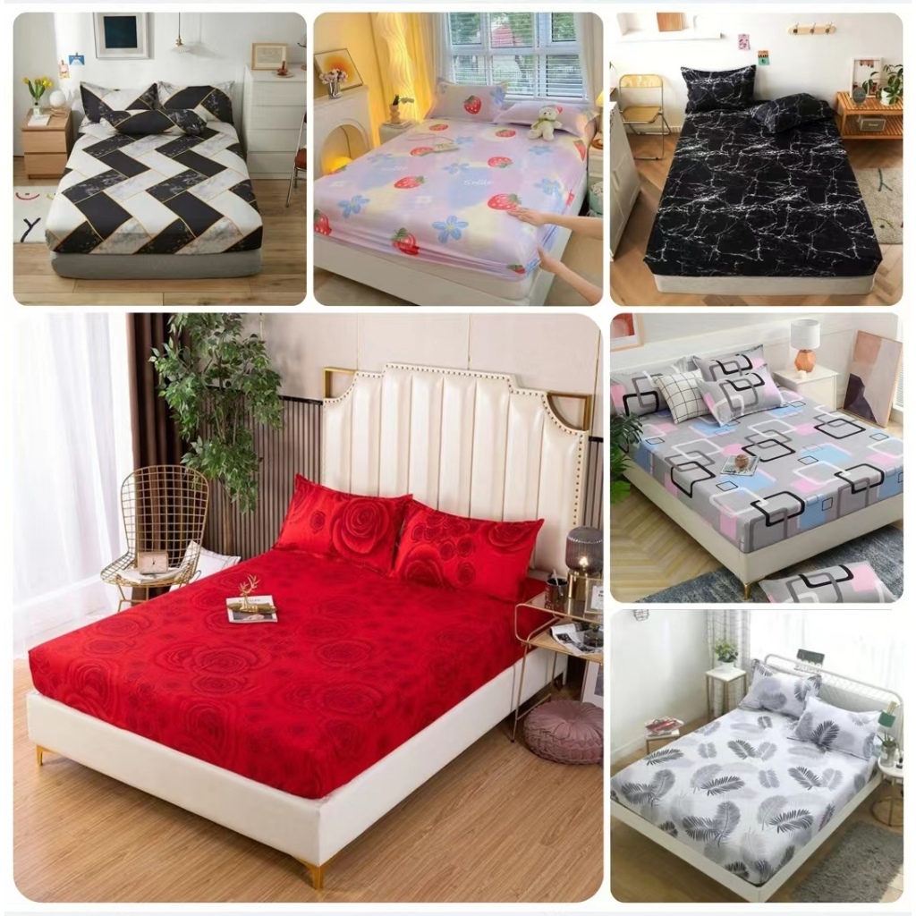 Janie Home new Hilton new arrived cotton full garterize 3in1 bedsheet ...