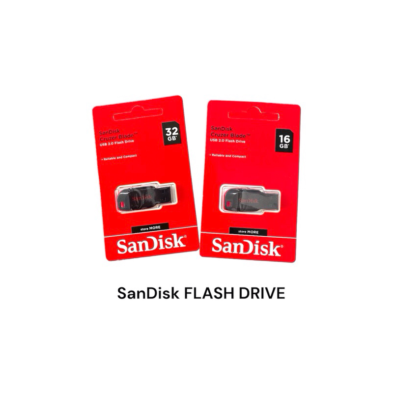 PRIME SUPPLIES SANDISK CRUZER BLADE USB FLASH DRIVE 16GB / 32GB SCHOOL ...