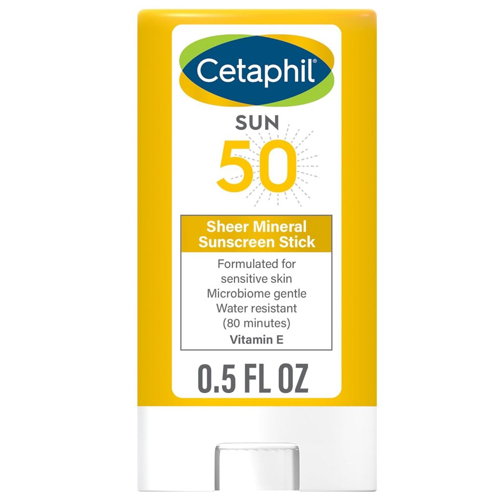 Cetaphil Sheer Mineral Sunscreen Stick or Liquid for Face & Body, 0.5oz ...
