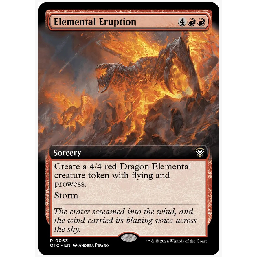Elemental Eruption (Extended Art) - Non Foil | Shopee Philippines