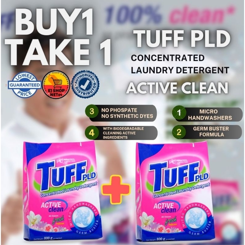 BUY 1 TAKE 1 TUFF PLD ACTIVE CLEAN POWDER LAUNDRY DETERGENT 800G ...