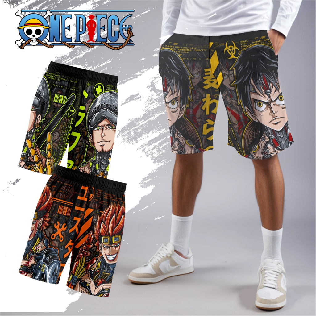 One Piece Anime Shorts Design Jersey Full Print Graphics | Shopee ...