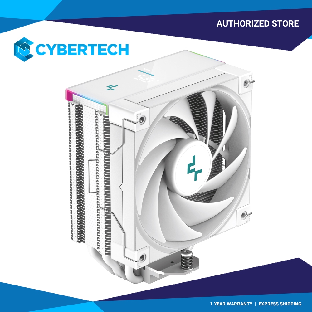 DeepCool AK400 Digital White CPU Processor Cooler 4 Heat pipes 120mm ...