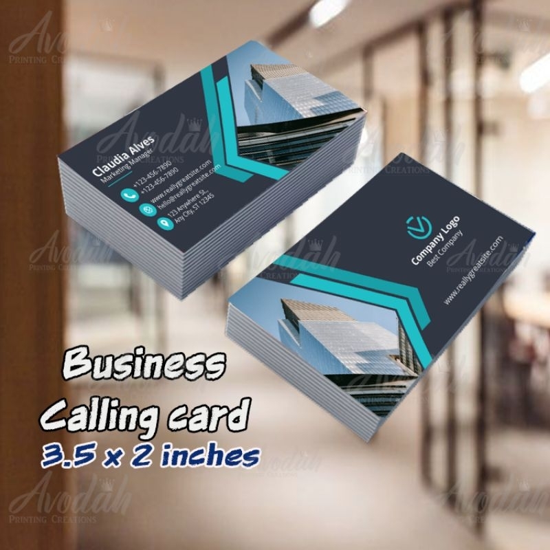 50pcs customized calling cards , loyalty card, thank you card for ...