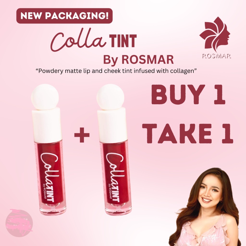BUY 1 TAKE 1 ROSMAR COLLATINT w/ Collagen (Lip and tint) liptint long ...