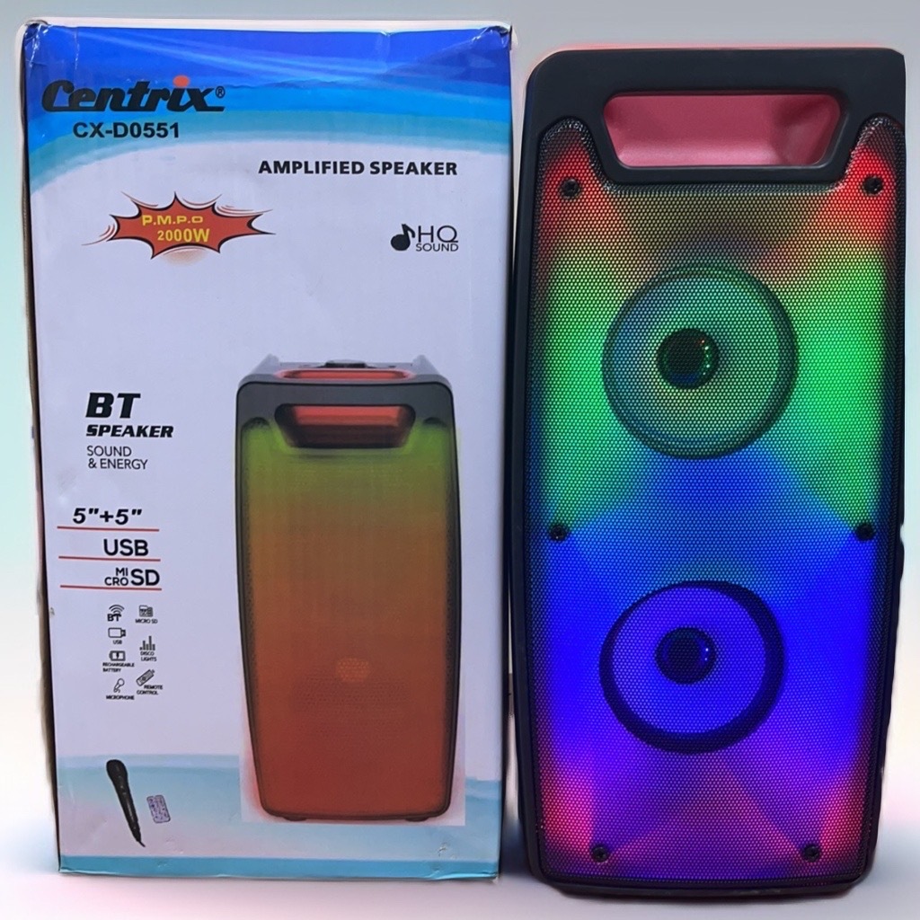CENTRIX Bluetooth Speaker "2x 5.5 Woofer" CX-DO551 | Shopee Philippines