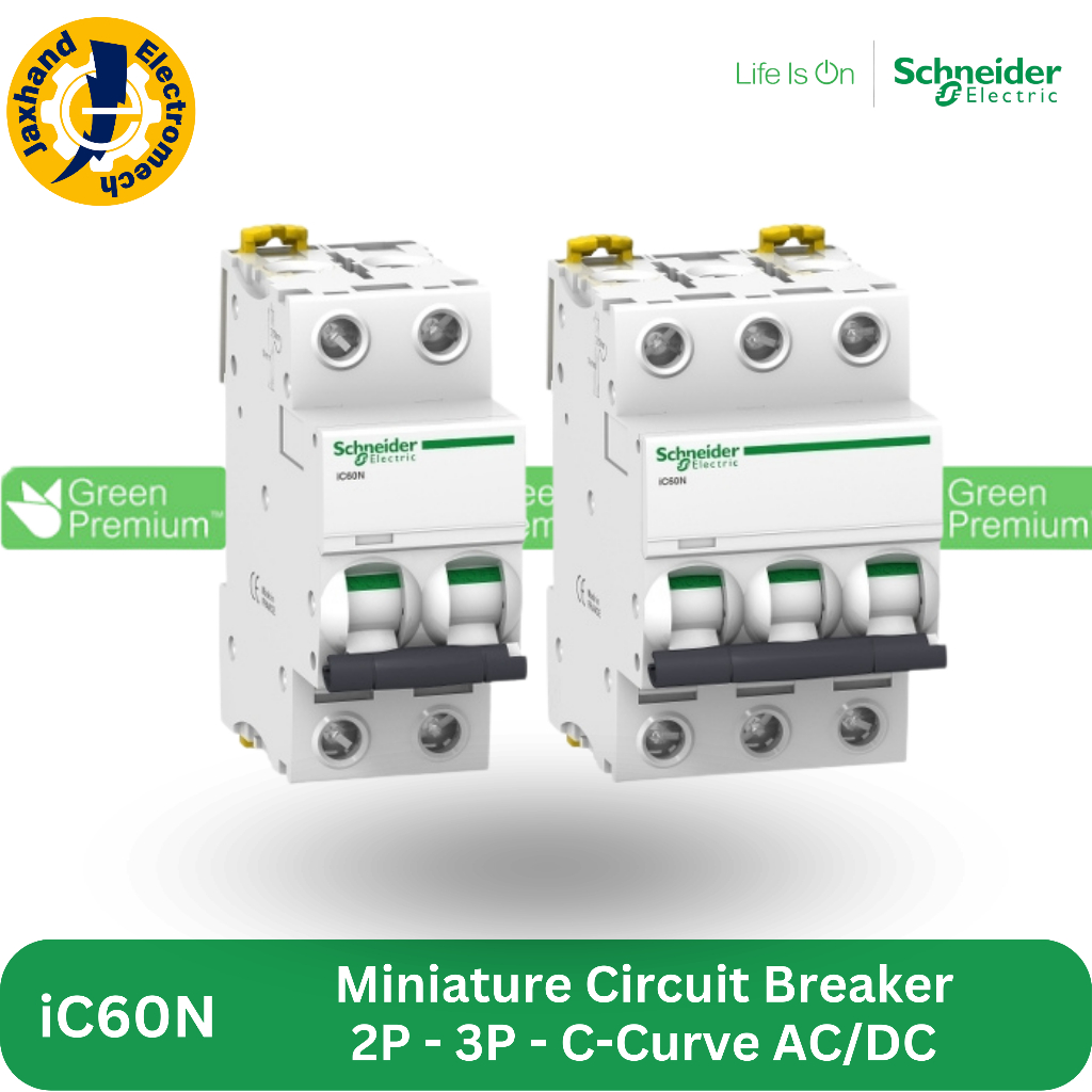 Schneider iC60N 20kAic AC/DC Miniature Circuit Breakers - 2A -63A 230V-415V 100% ORIGINAL ...
