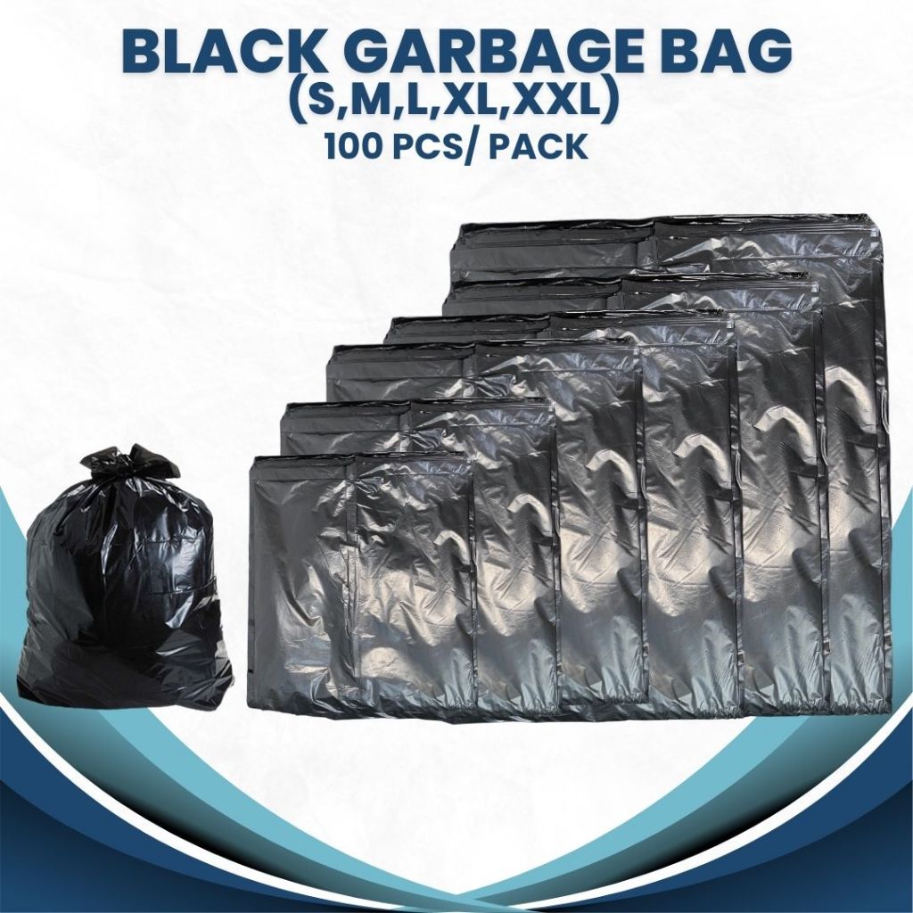 Black Garbage Bag || MAKAPAL || Small , Medium, Large, XL, XXL || set ...