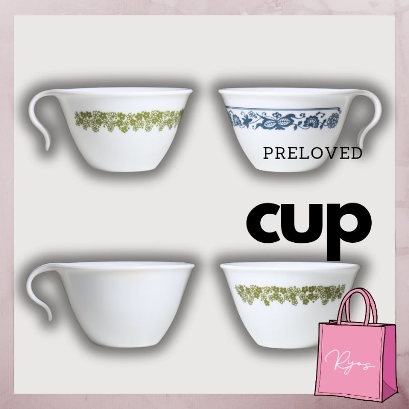 CORELLE Cups (PRELOVED) | Shopee Philippines