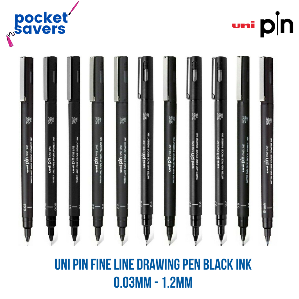 Original UNI PIN Fineliner SIgn Pen / For Professional Drawing Pens ...