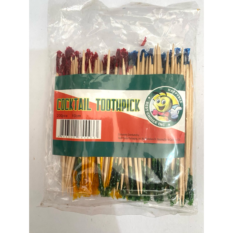 1 pack (200 pcs) cocktail toothpick 10cm (for sandwich/clubhouse ...