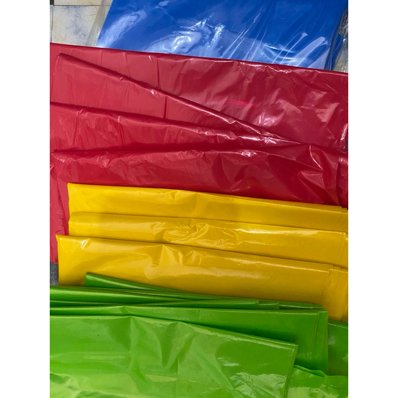 1 pack (10pcs) Colored trash bag Large (Yellow, Blue, Red, Green) Pang ...