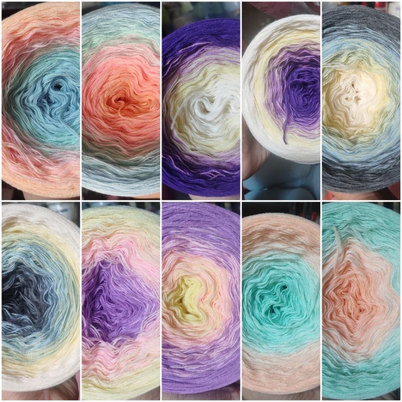 3ply indophil gradient yarns mini and regular | Shopee Philippines