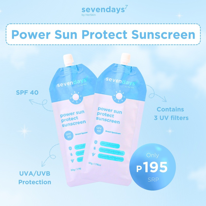 SEVENDAYS Power Sun Protect Sunscreen SPF40 50g | Shopee Philippines