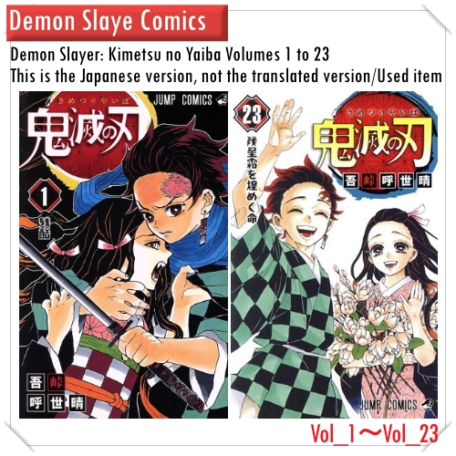 Demon Slayer: Kimetsu no Yaiba Volumes 1 to 23/This is the Japanese ...