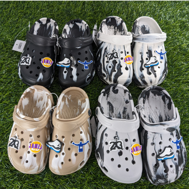 NBA Basketball Tie-dye Crocs Sandals Clogs Slippers For Men Women ...
