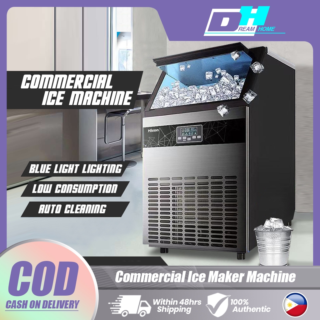 Heavy Duty Automatic Electric Ice Maker Machine 40KG/60KG/80KG | Shopee ...