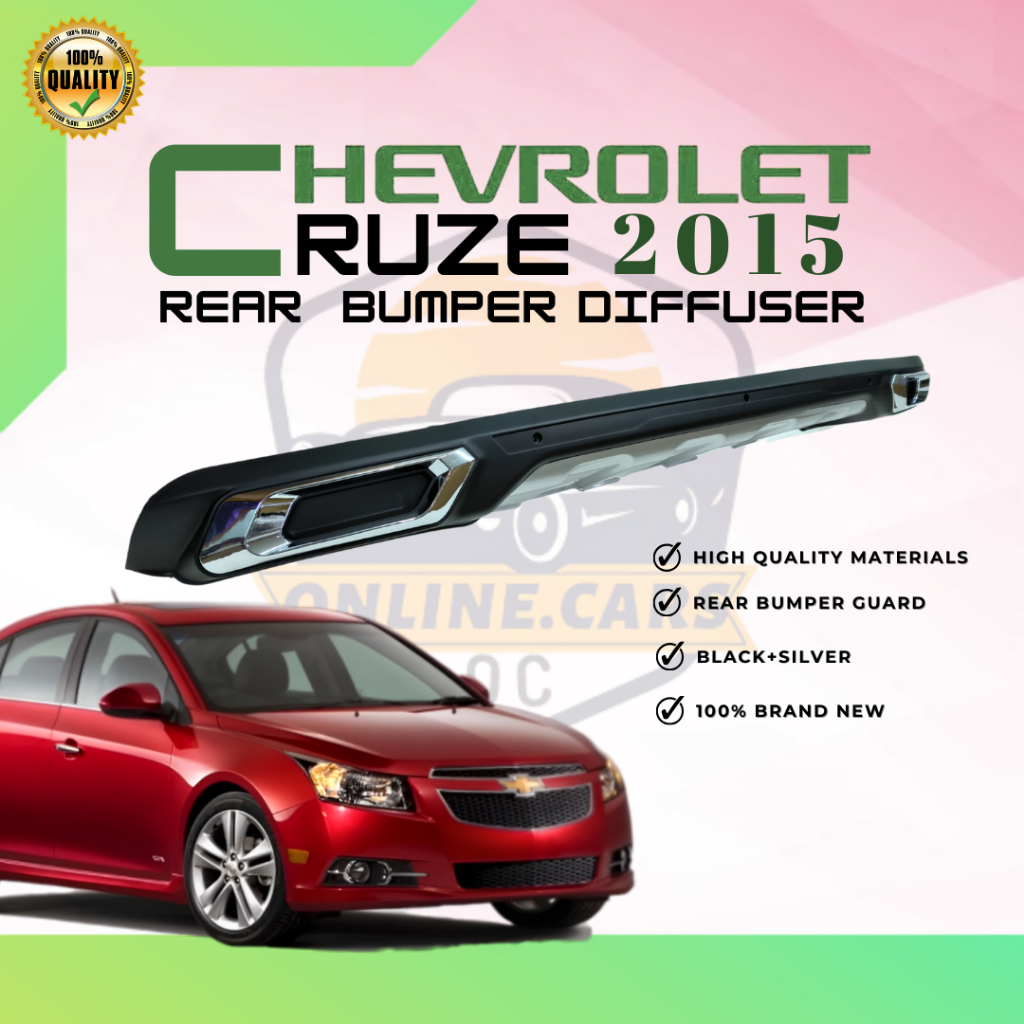 OC 2015 Chevrolet Cruze Rear Bumper Diffuser Lip (7178) | Shopee ...