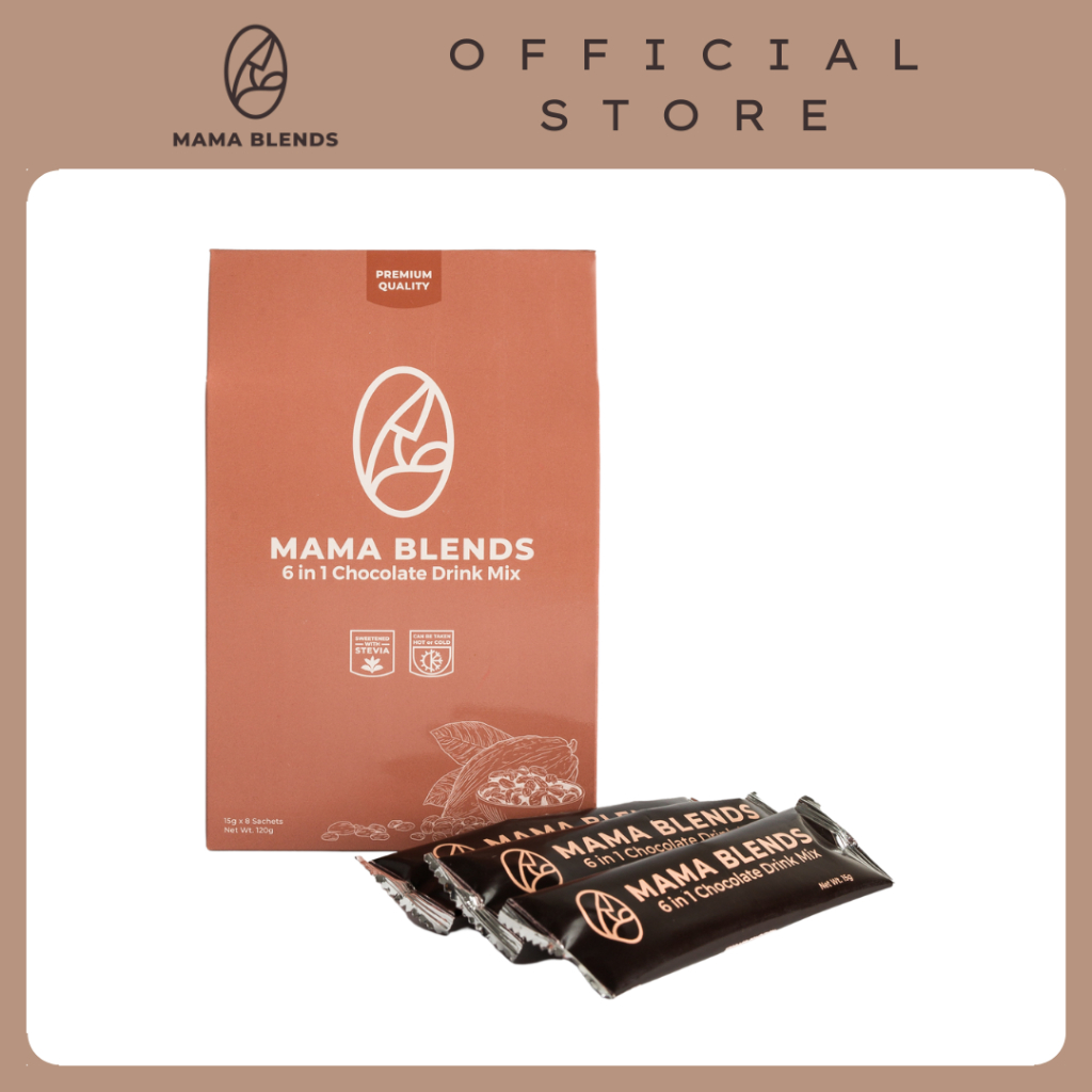 Mama Blends 6 in 1 Lactation Chocolate Drink Mix - 8 sachets | Shopee Philippines