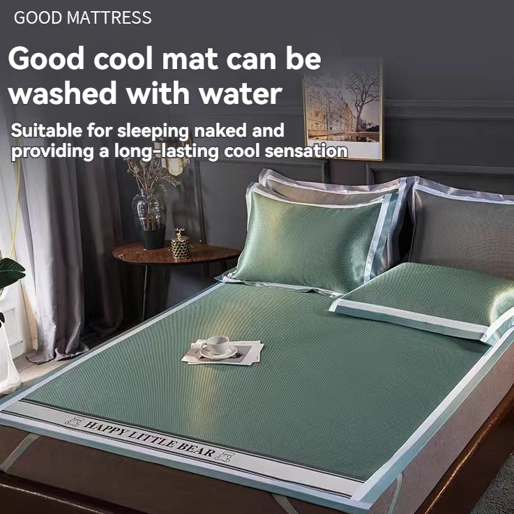 Home double-sided ice silk mat summer cooling mat ice silk floor mat ...