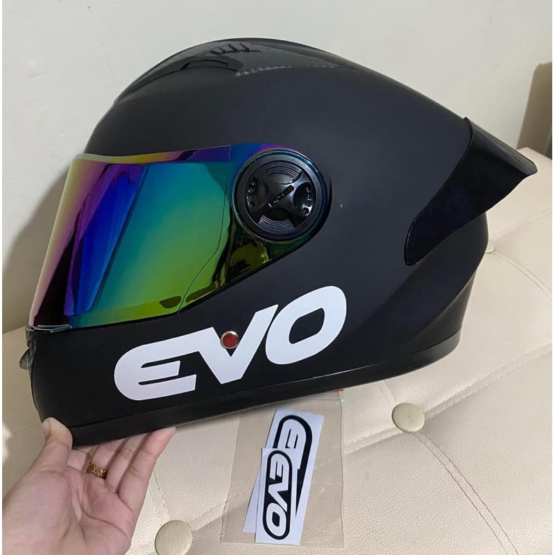 EVO CUSTUMIZED HELMET BRAND NEW with ICC sticker | Shopee Philippines