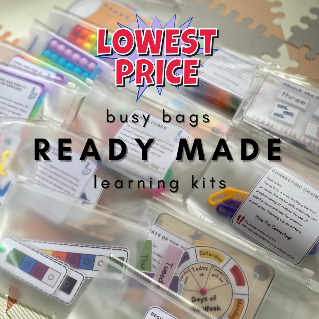 Kids Learning Activity Kits Ready Made Busy Bags | Shopee Philippines