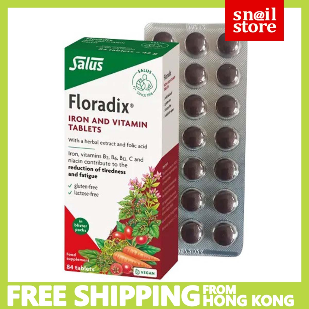 Salus Floradix Iron & Vitamin Tablets 84 Tablets（EXP 2027） | Shopee ...