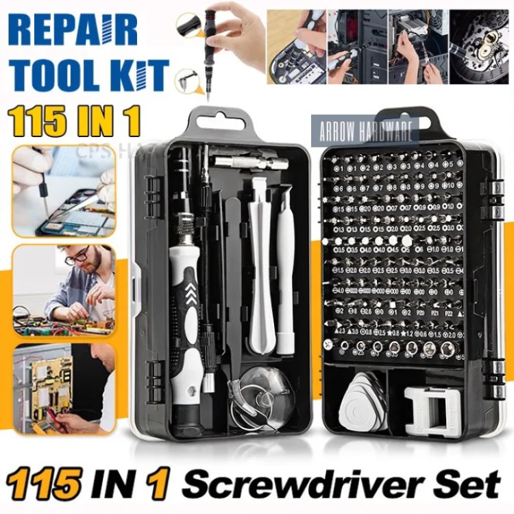 25/115pcs in 1 Screwdriver Set Multi-function Magnetic Precision Screwdriver Set tools set with ...