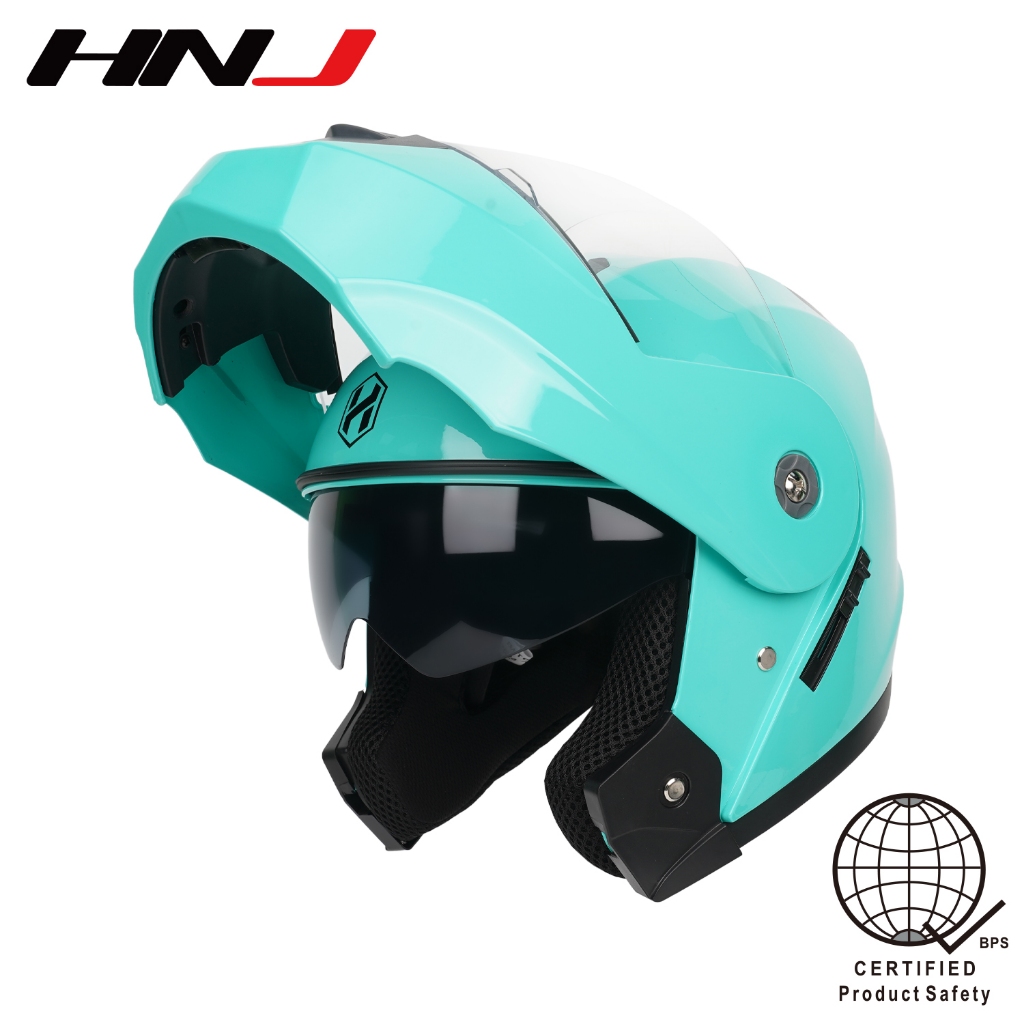 HNJ Modular Helmet Motocycle Helmet For Woman Dual Visor Helmet Open ...