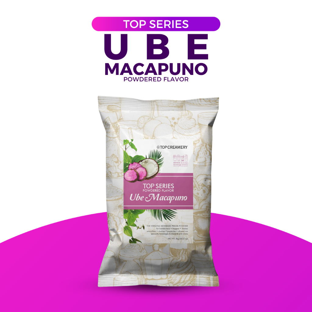 Top Creamery Ube Macapuno Powdered Flavor 1kg | Shopee Philippines