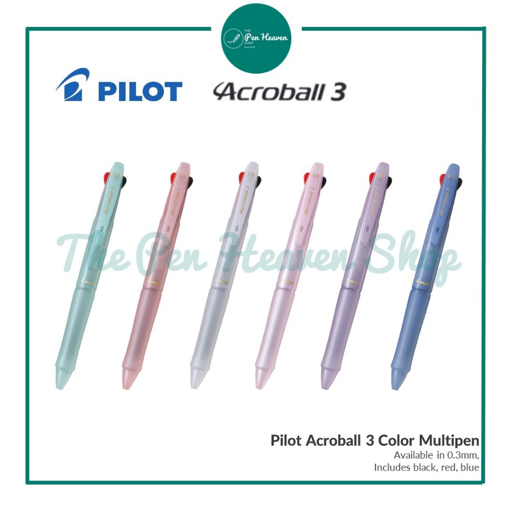 Pilot Acroball 3 Color Multipen (0.3 mm) | Shopee Philippines